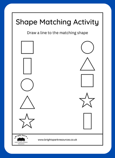 Shape Matching Activity - Bright Spark Resources