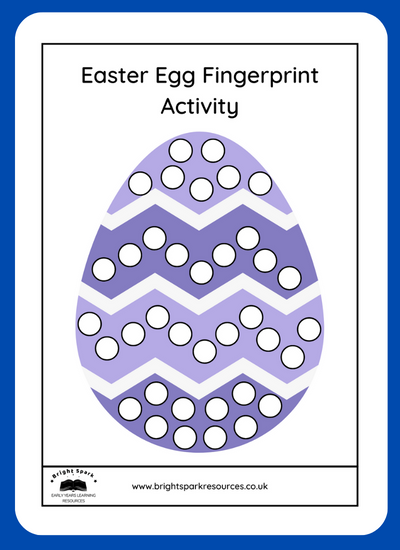 Easter Egg Fingerprint Activity - Bright Spark Resources