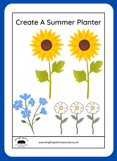 Create A Summer Planter - Bright Spark Resources
