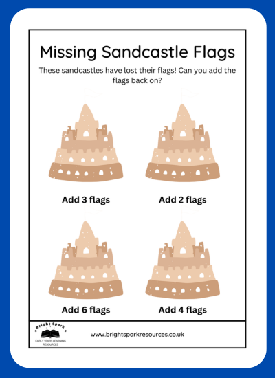 Missing Sandcastle Flags - Bright Spark Resources