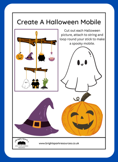 Create A Halloween Mobile Craft - Bright Spark Resources