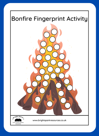 Bonfire Fingerprint Activity - Bright Spark Resources