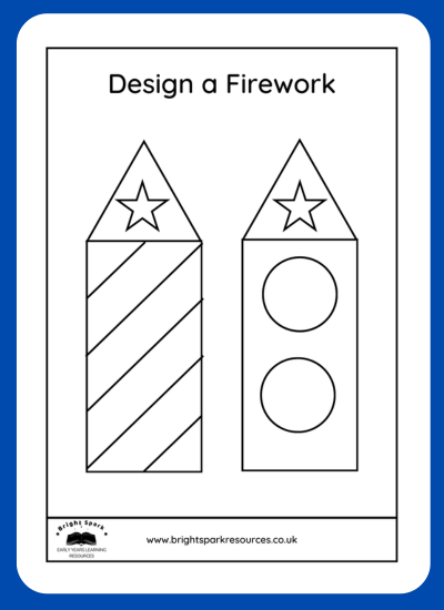 Design a Firework Worksheet - Bright Spark Resources